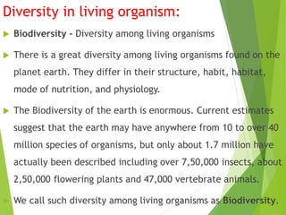 001 introduction to biodiversity | PPT
