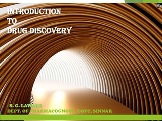 001 introduction to drug discovery | PDF