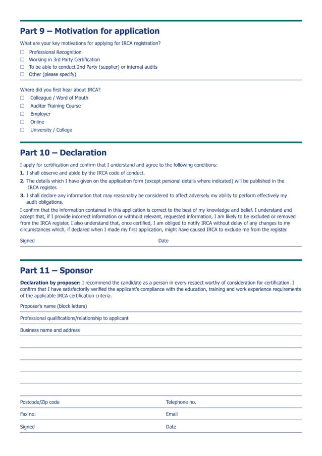 001 irca application_form | PDF
