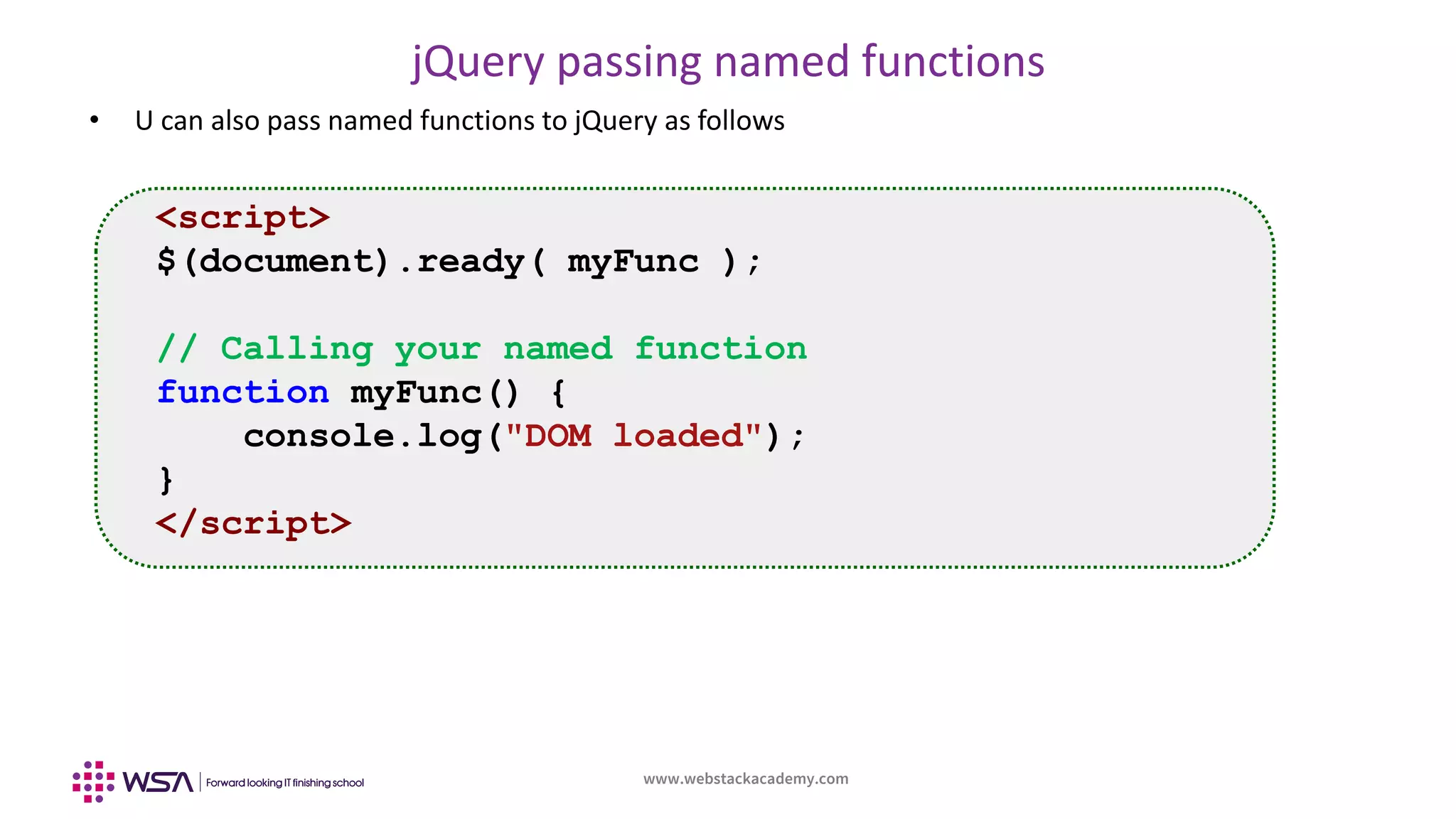 Jquery Chapter 1 Introduction Ppt