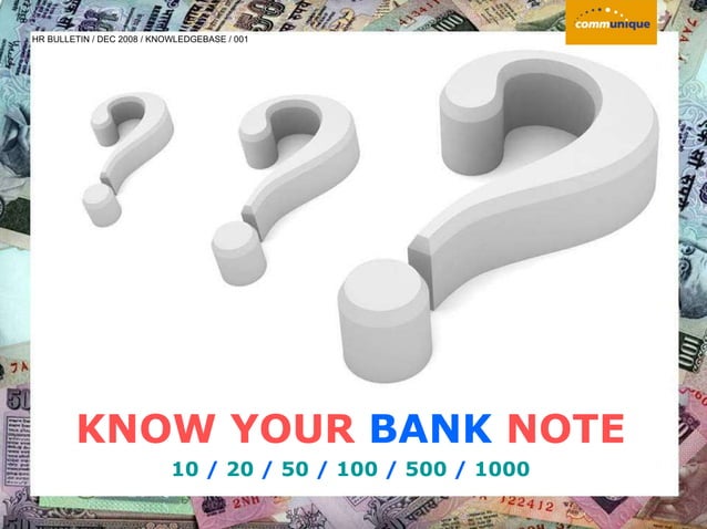 Know Your Bank Note | PPT