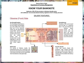 Know Your Bank Note | PPT