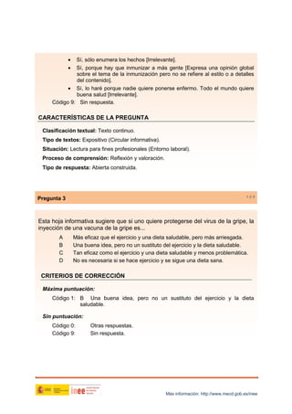 PISA comprensión lectora :Gripe | PDF