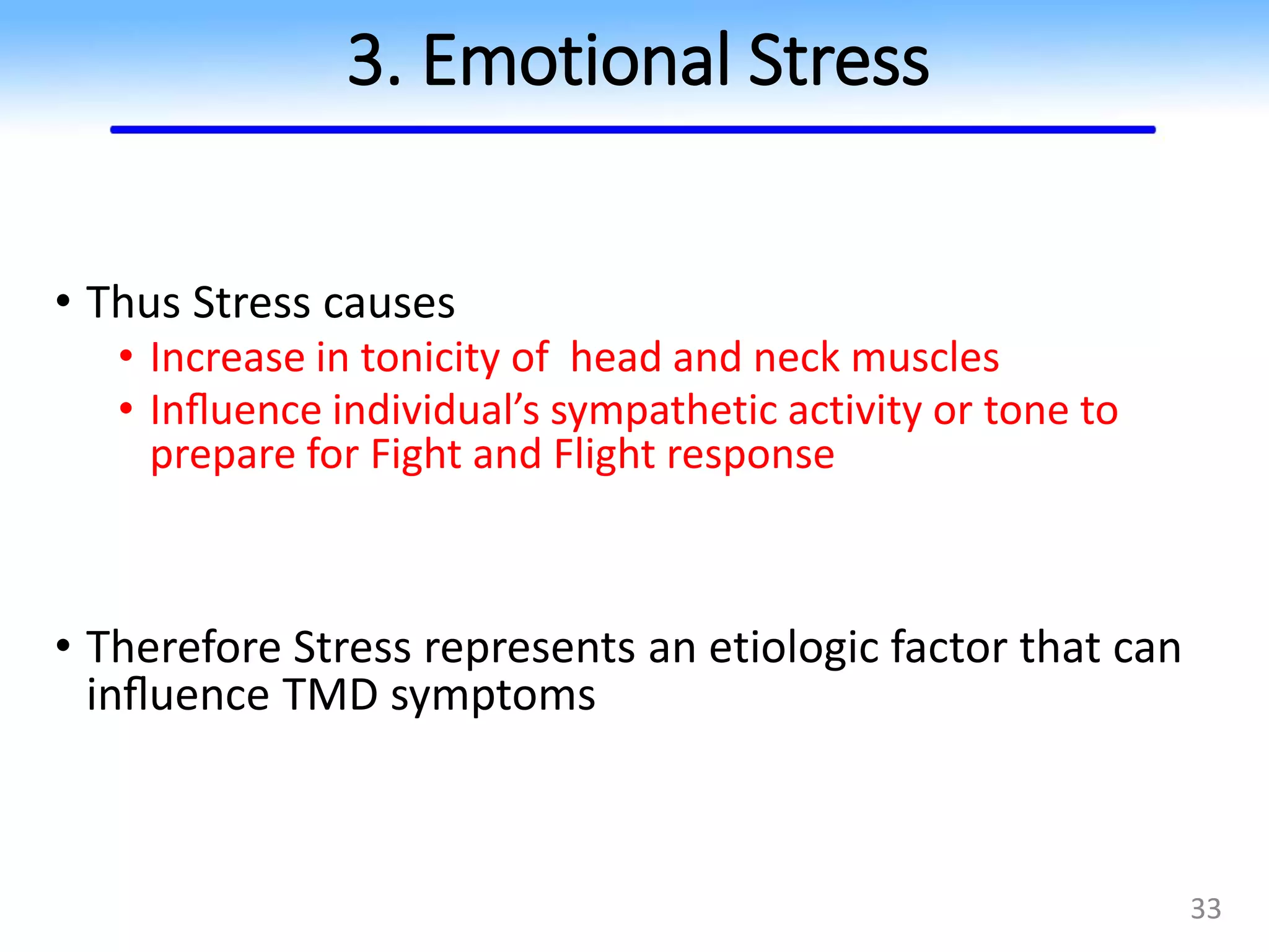 Temporomandibular Dysfunctions – Part 1(Etiology, Sign and Symptoms) | PPTX