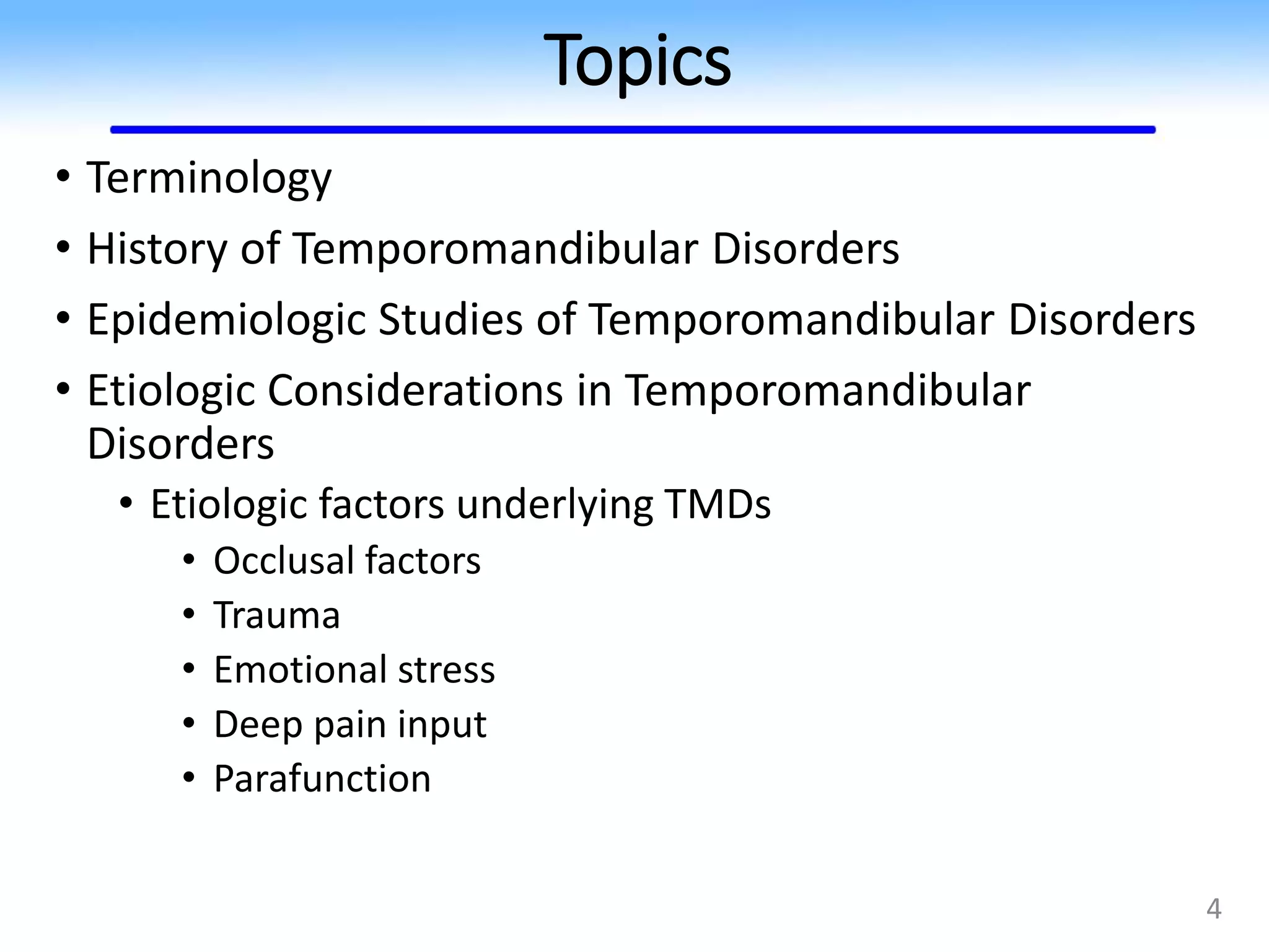 Temporomandibular Dysfunctions – Part 1(Etiology, Sign and Symptoms) | PPTX