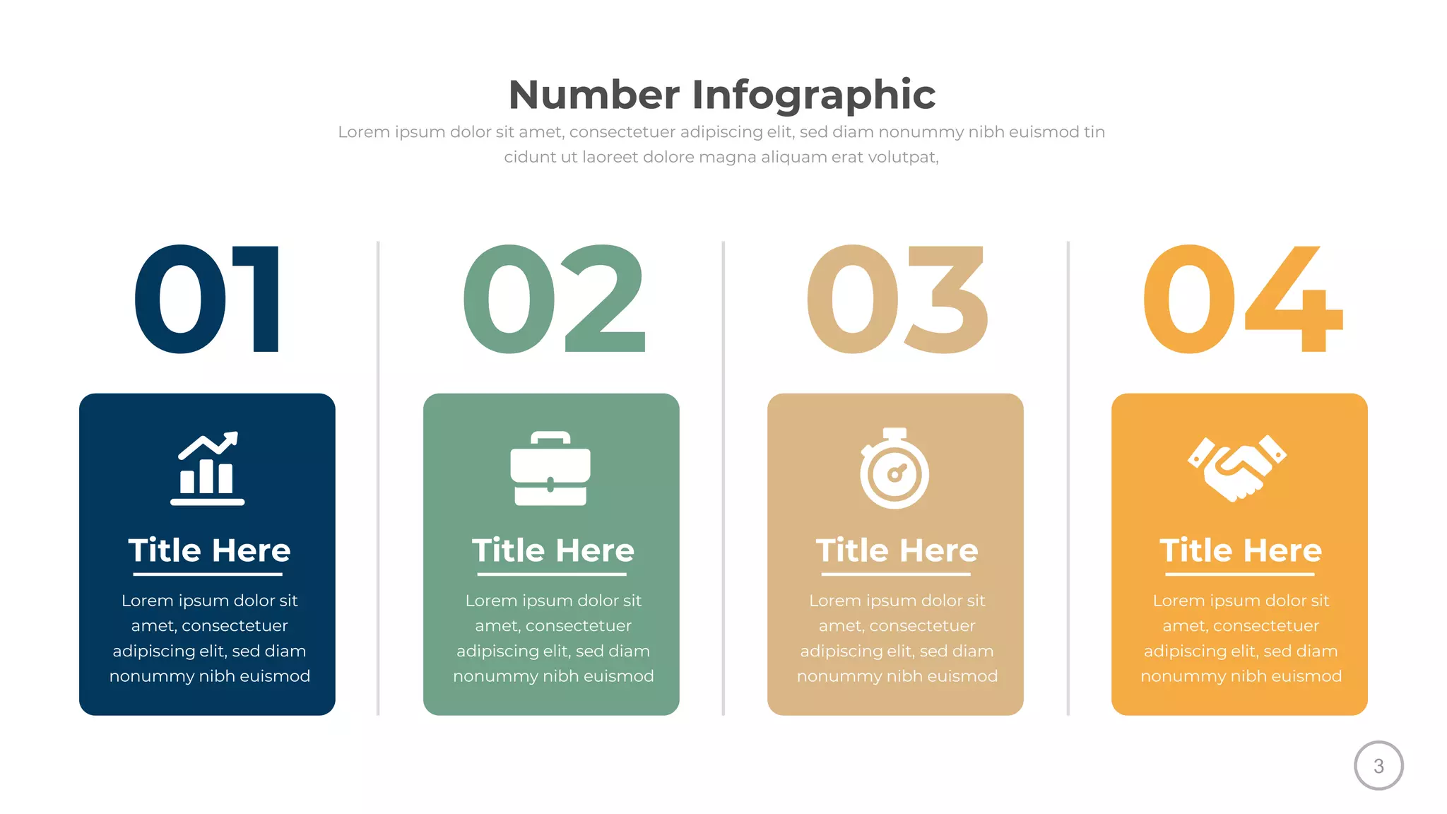 Number Infographic Google Slide Design Template | PPTX