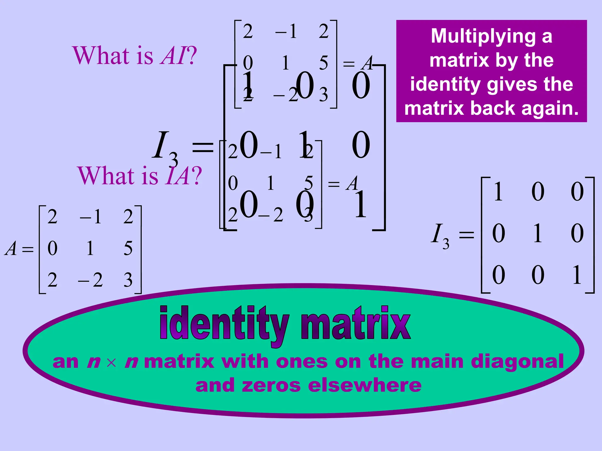 001 ppt Matrix Algebra Analysis and uses.ppt