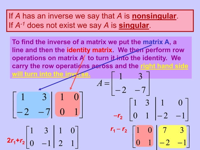 001 Ppt Matrix Algebra Analysis And Usesppt 