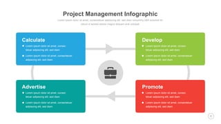 Project Management Infographic PowerPoint Template | PPTX