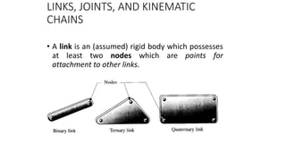Links , Joints and its classification | PPTX
