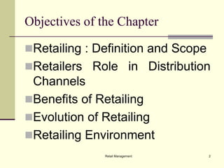 001 retailing – an overview | PPTX
