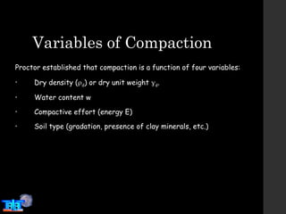 Soil Compaction theory geotechnical Engg | PPT