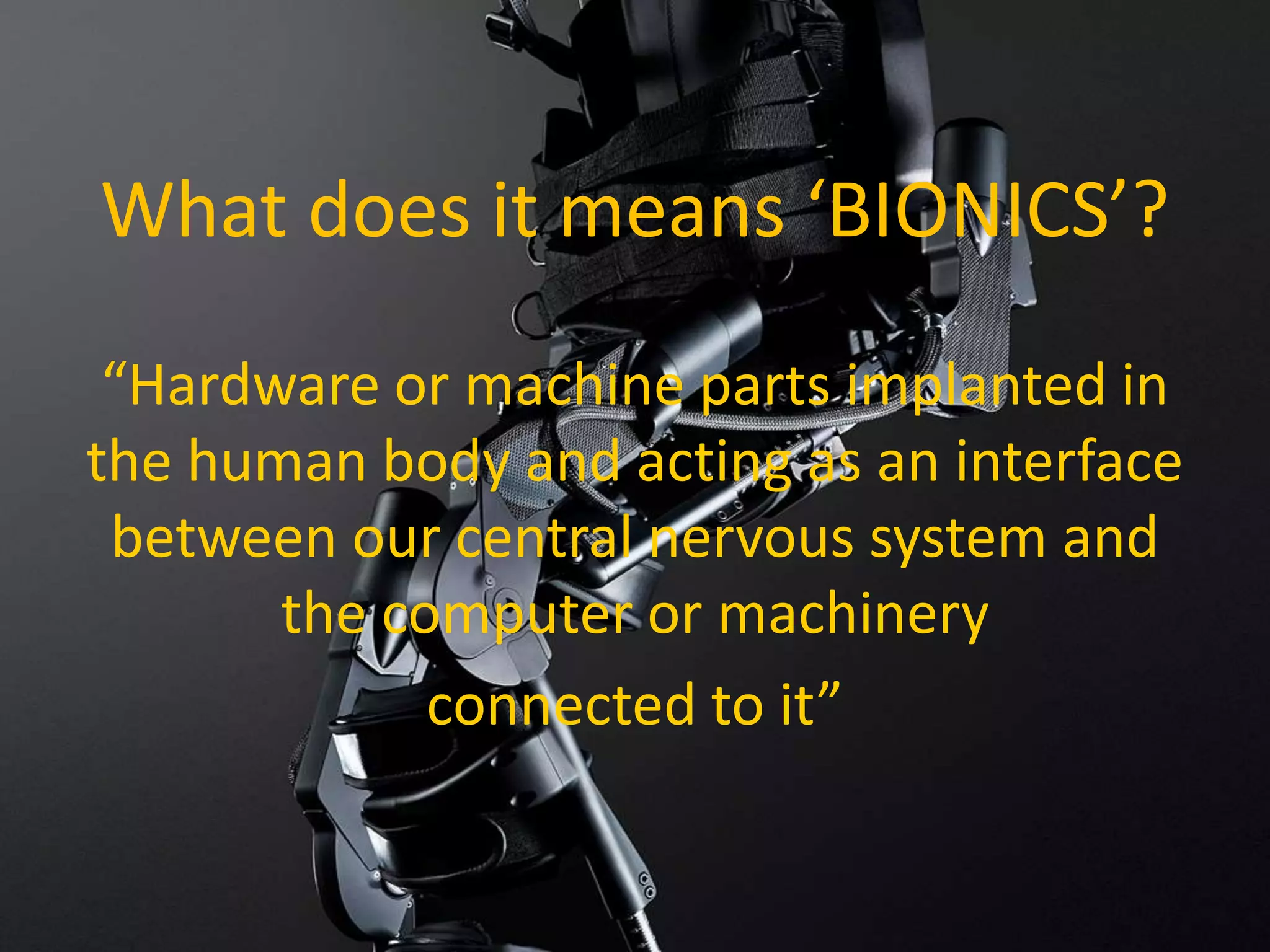 BIONICS | PPT | Free Download