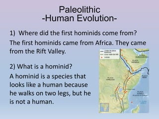 Unit 6: Prehistory - Human Evolution | PPTX | Geology | Science
