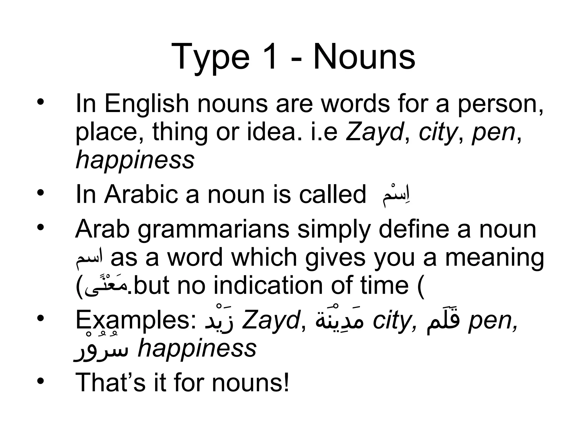 001 Words In Arabic | PPT