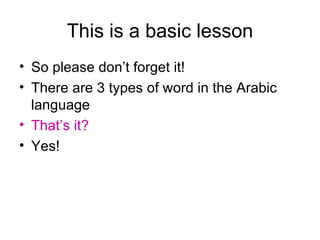 001 Words In Arabic | PPT
