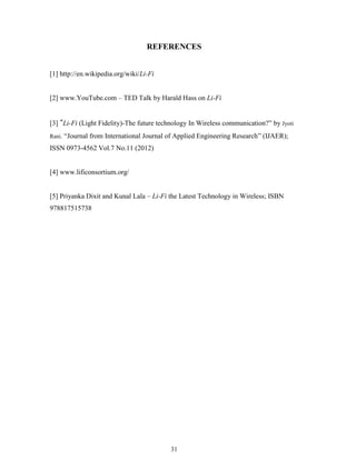 Li-Fi Audio Transmission Project Report | PDF