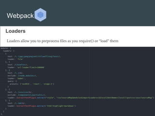 002. Working with Webpack | PPT