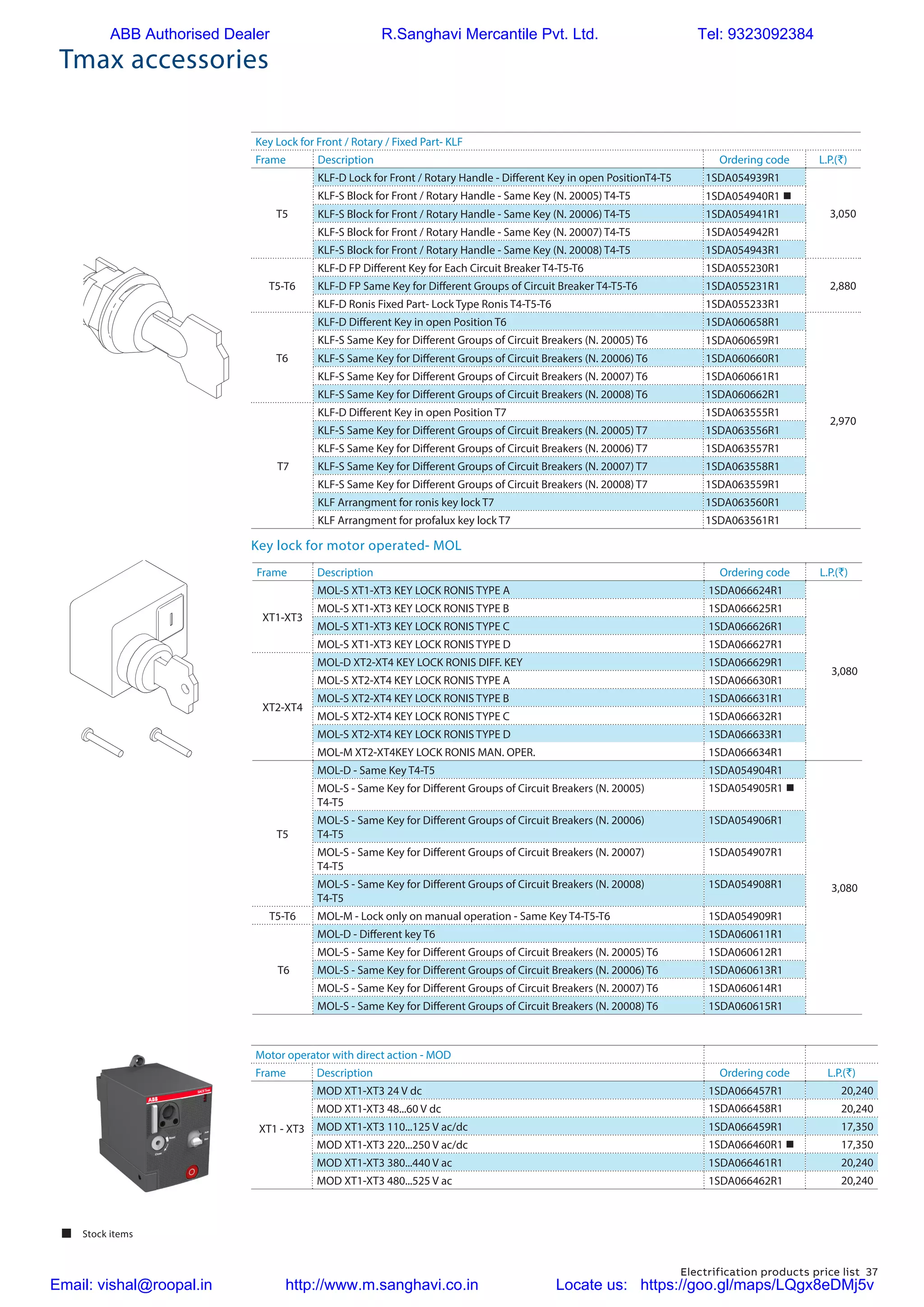 ABB Switchgear Price list002 | PDF