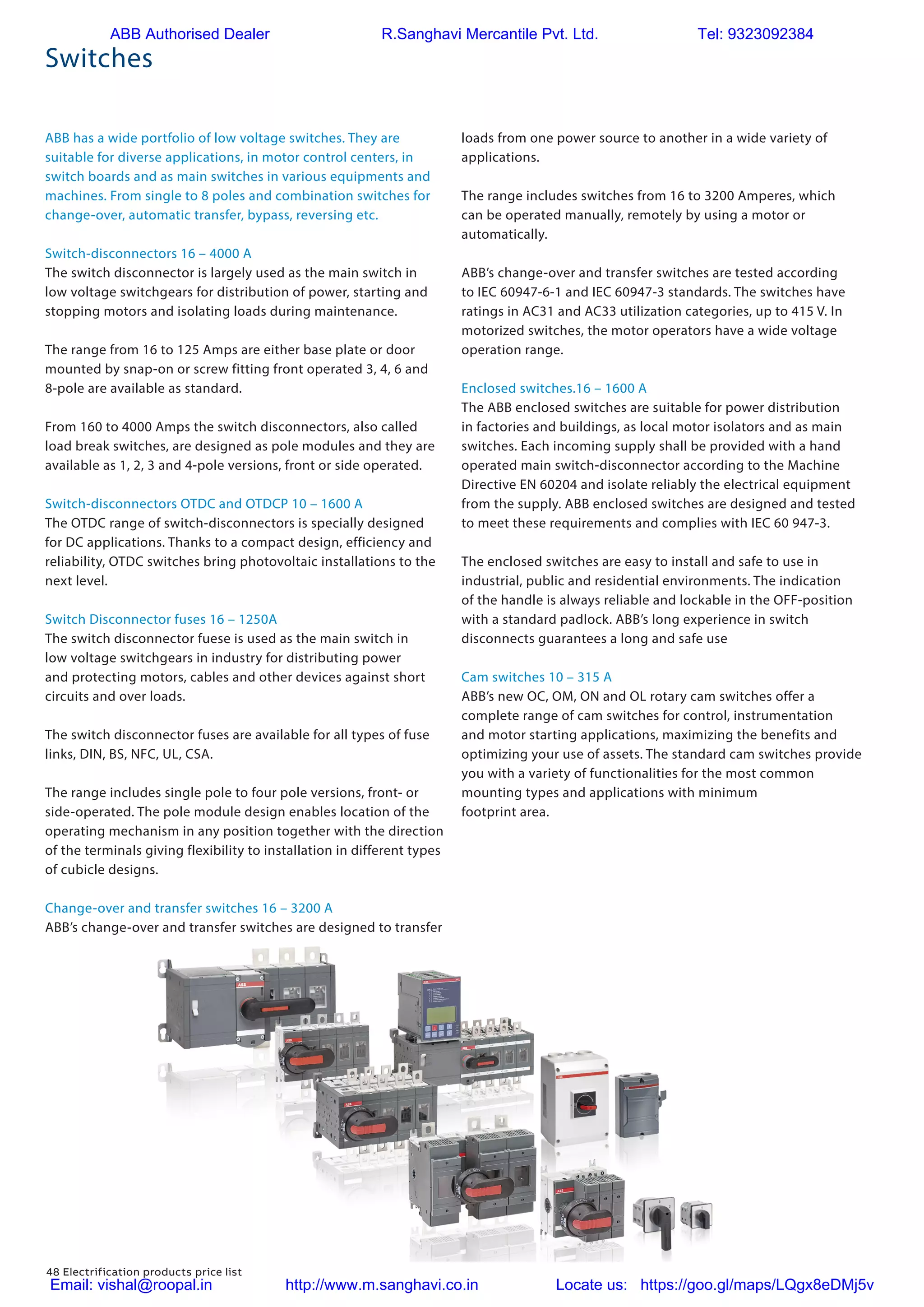 ABB Switchgear Price list002 | PDF
