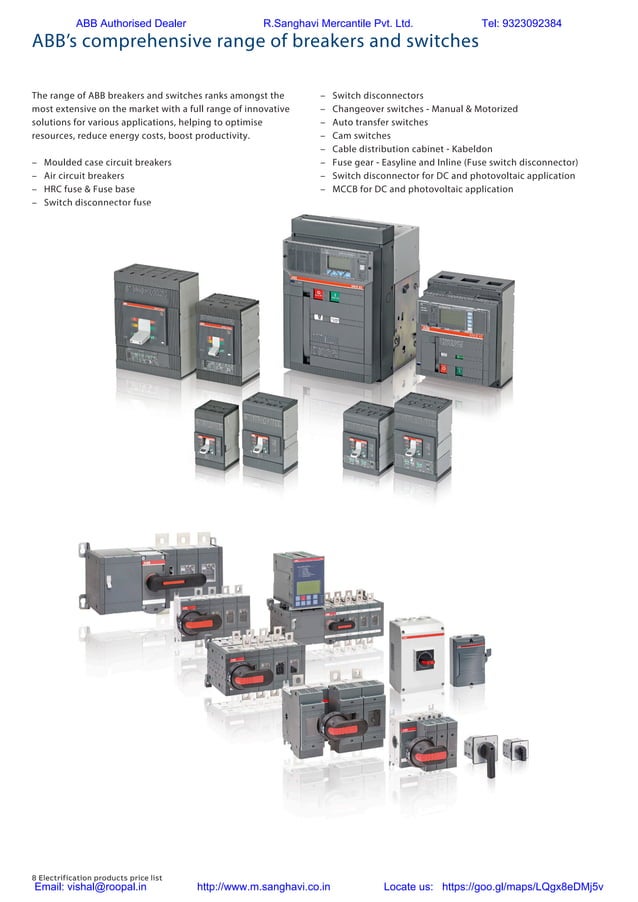 ABB Switchgear Price list002 | PDF