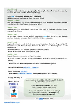 A Creative & Communicative ELT Activity About (Musical) Word ...