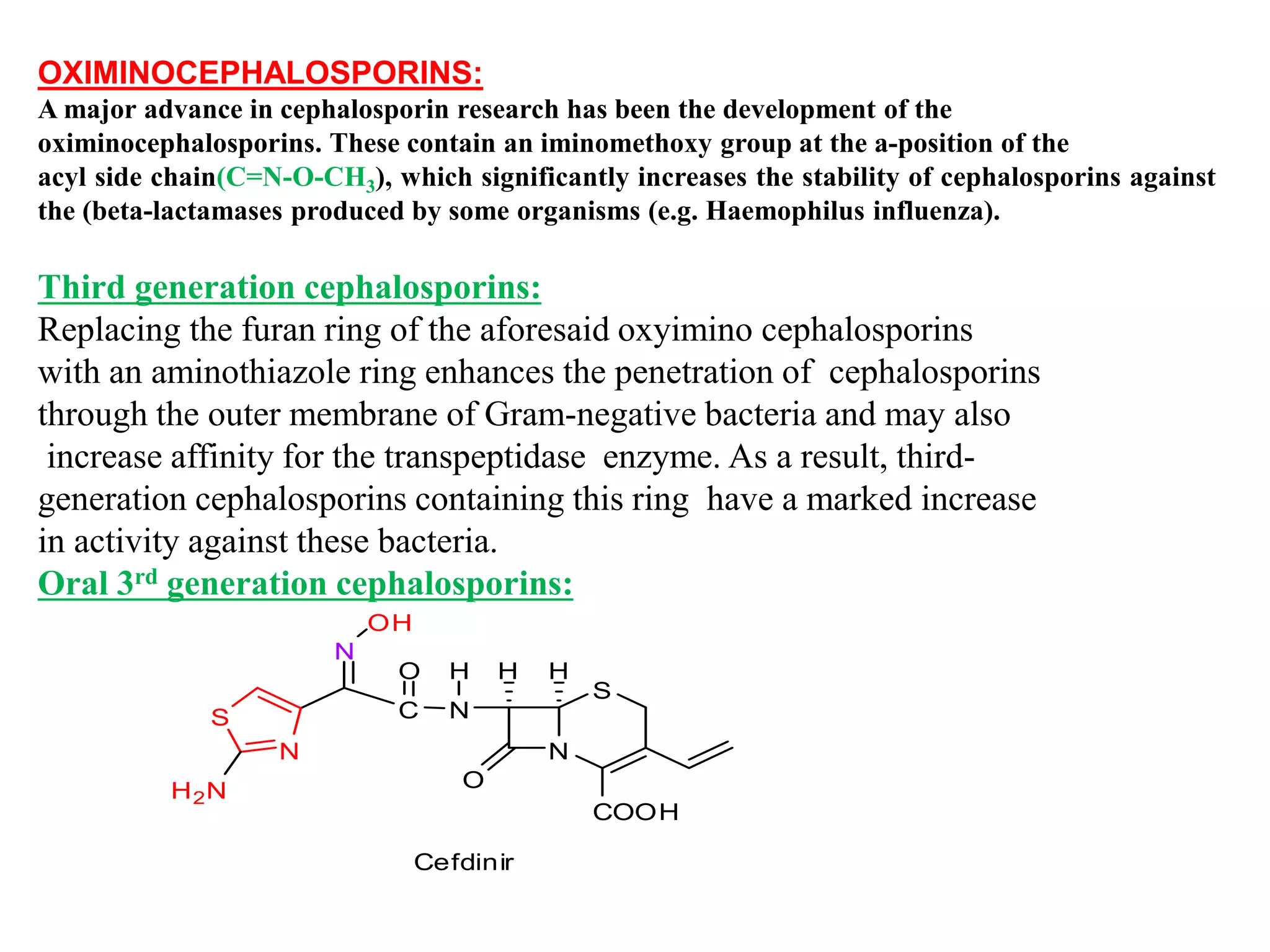 002. Cephalosporins for students 2023 Prof. P. Ravisankar.pdf