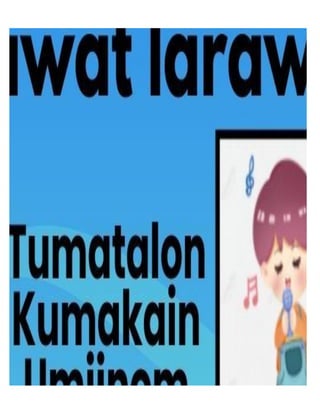 activities tarpapel format filipino subject | PDF