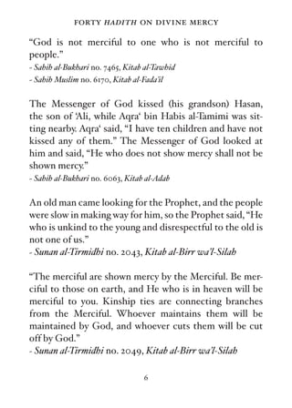 Forty Hadith on Divine Mercy | PDF
