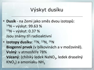 Dusík | PPT