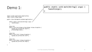 002- JavaFX Tutorial - Getting Started | PDF