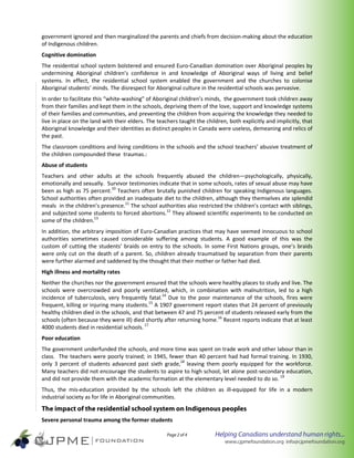 The Tragedy of Canadian Residential Schools | PDF