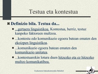 002 Testua & Kontestua | PPT