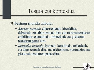 002 Testua & Kontestua | PPT