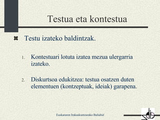 002 Testua & Kontestua | PPT