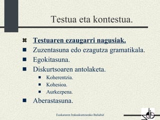 002 Testua & Kontestua | PPT