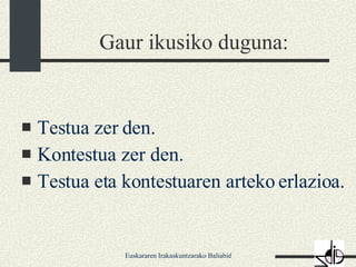 002 Testua & Kontestua | PPT