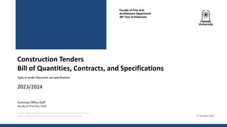 002-Types of Tender Documents and Specifications.pdf