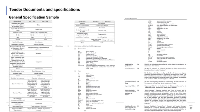 002-Types of Tender Documents and Specifications.pdf