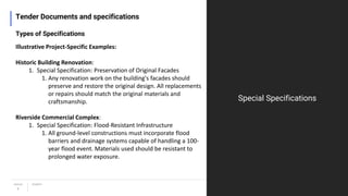 002-Types of Tender Documents and Specifications.pdf