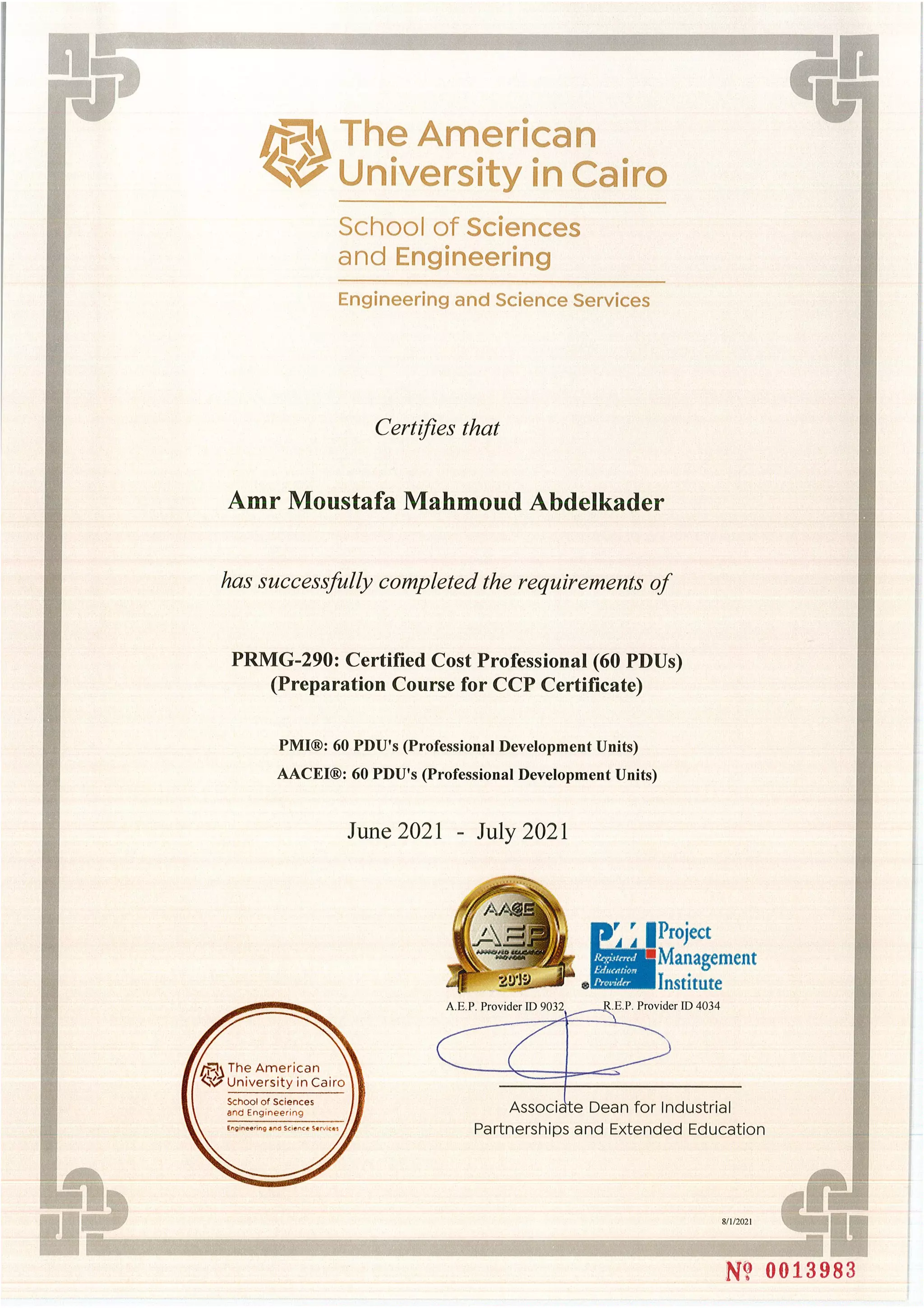 Certified Cost Professional (preparation course) | PDF