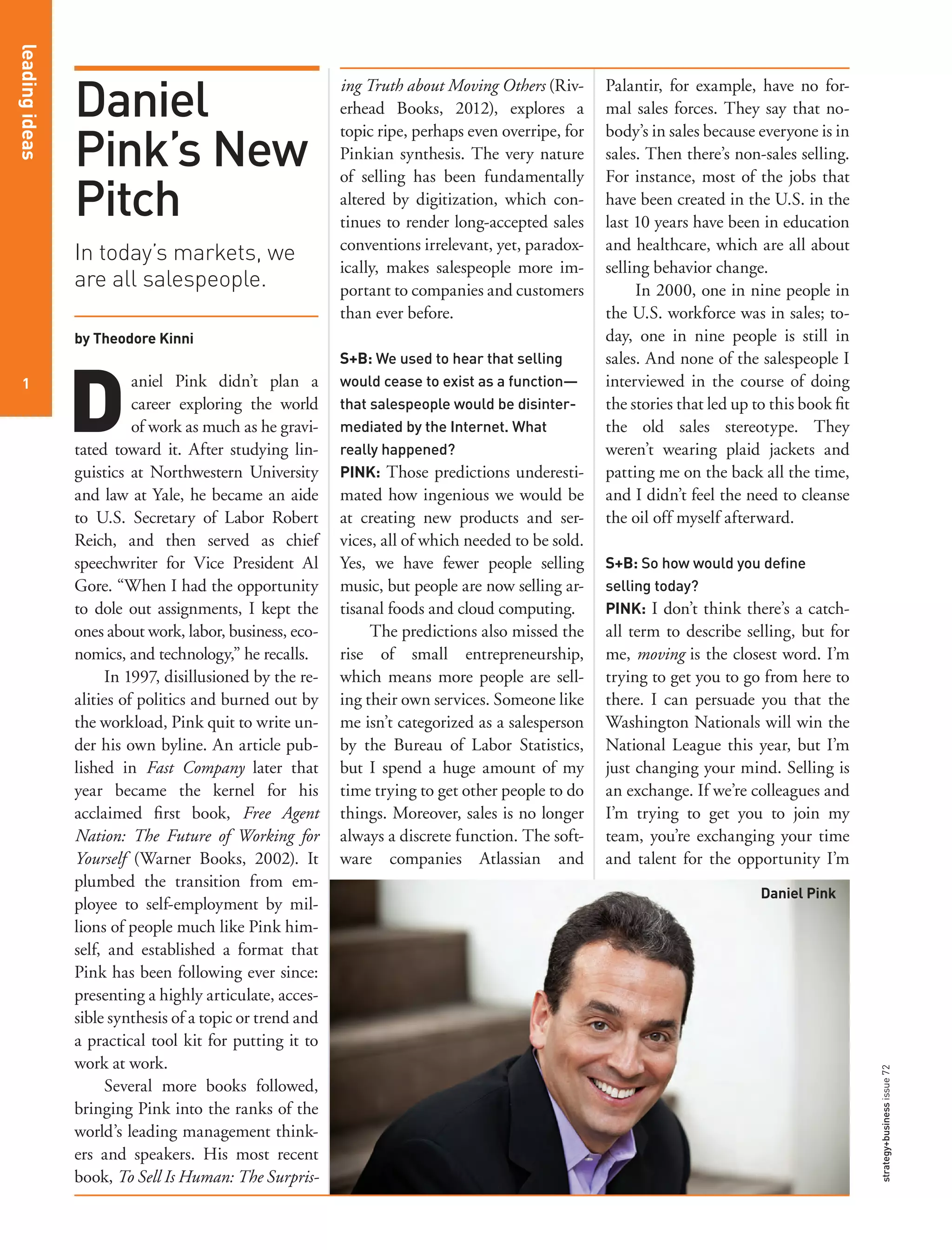 Daniel Pink's New Pitch | PDF