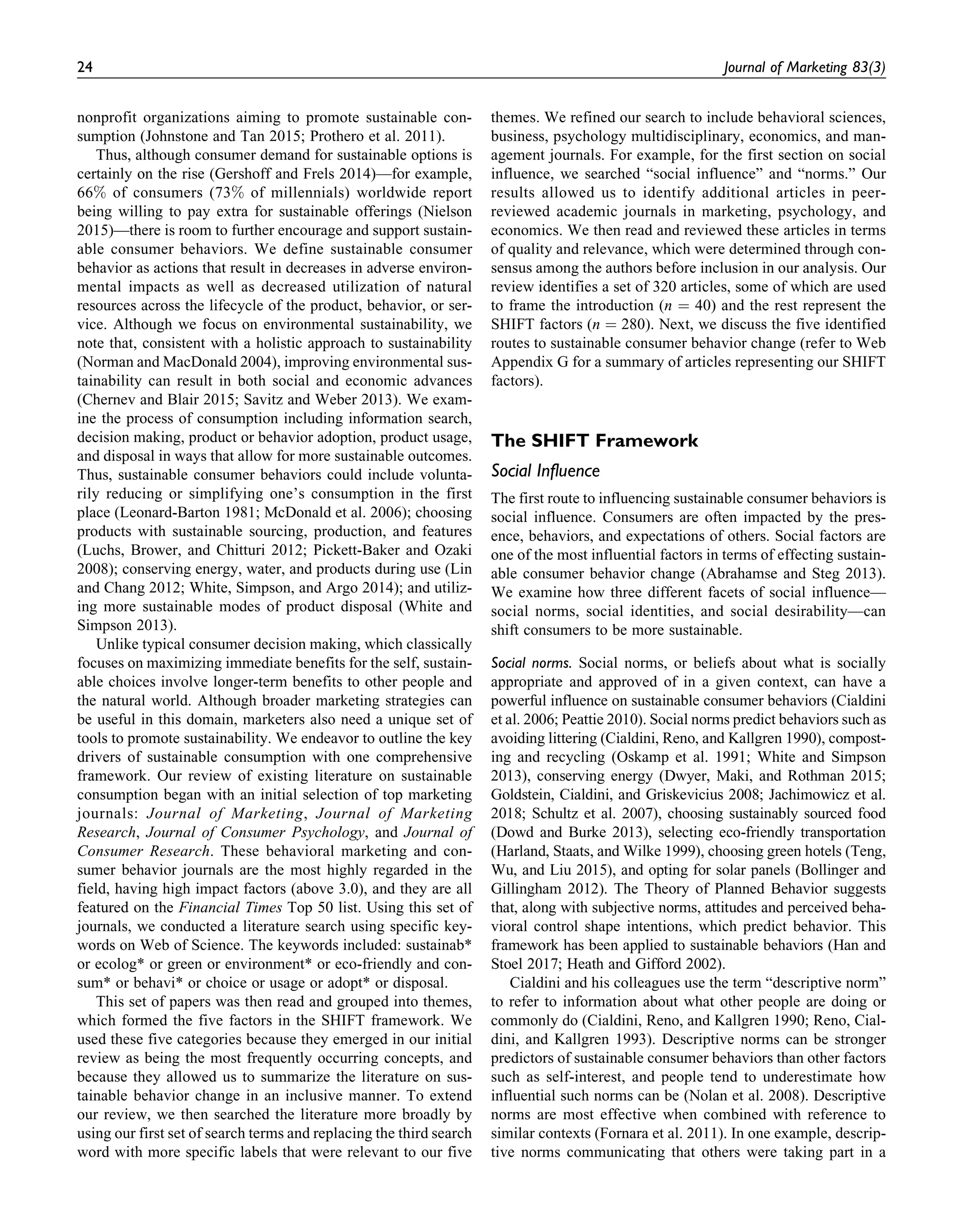 How To Shift Consumer Behaviors to be more sustainable; a literature ...