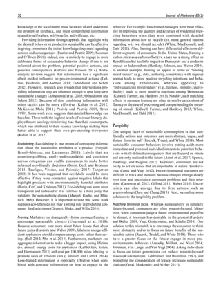 How To Shift Consumer Behaviors to be more sustainable; a literature ...