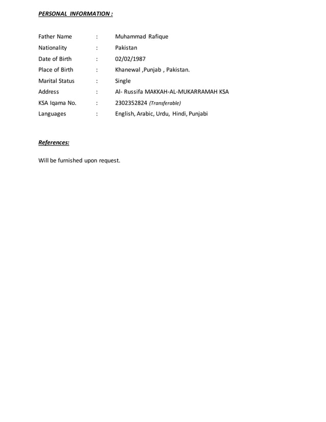 Sajid Rafique Resume lasttt | DOCX