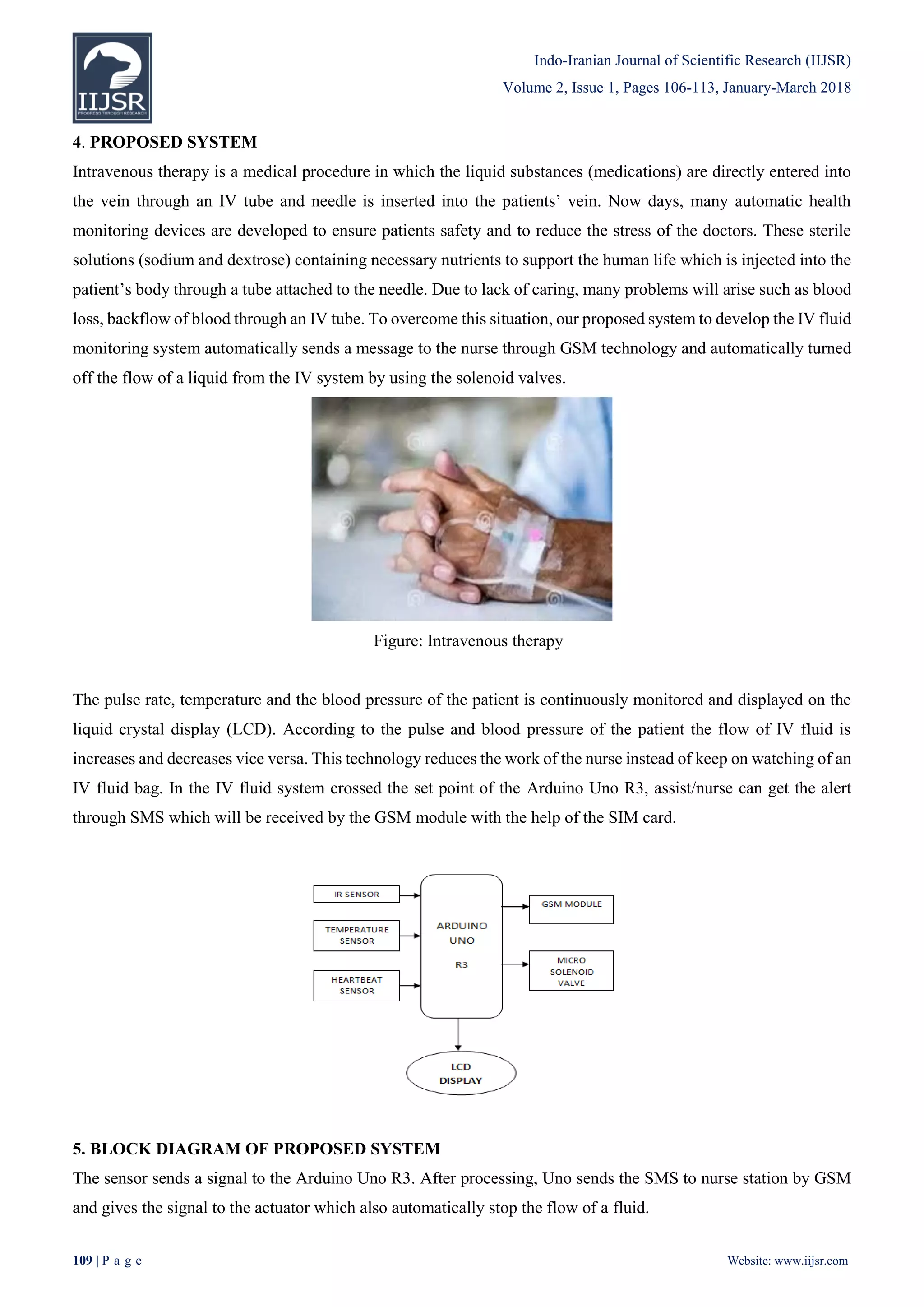 Intravenous Drip Monitoring System | PDF