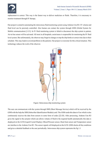 Intravenous Drip Monitoring System | PDF