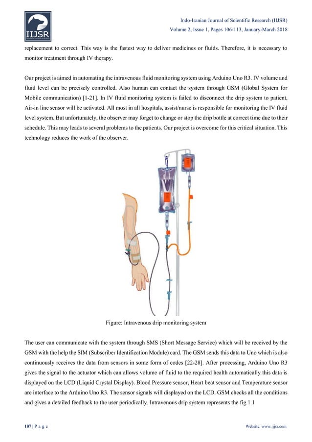 Intravenous Drip Monitoring System | PDF | First Aid | Injuries