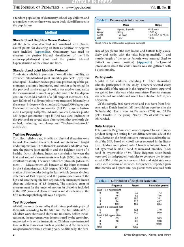 Beighton score | PDF