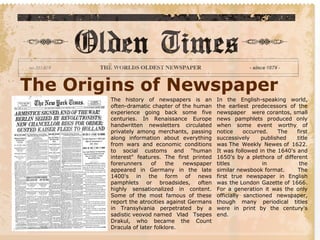 Newspapers (Homework-1) | PPT | Business and Finance